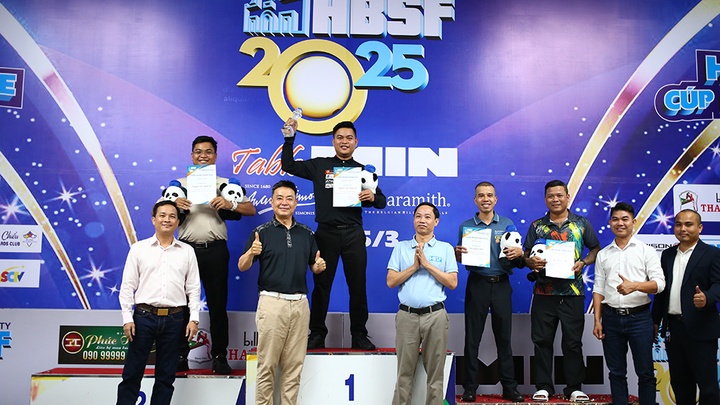 Xác định 4 nhà vô địch của giải Billiards HBSF Tour 1 Cúp MIN Table 2025